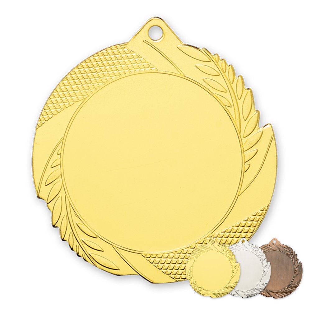 Medalie 70mm cu lauri E724 pt orice eveniment sportiv/cultural