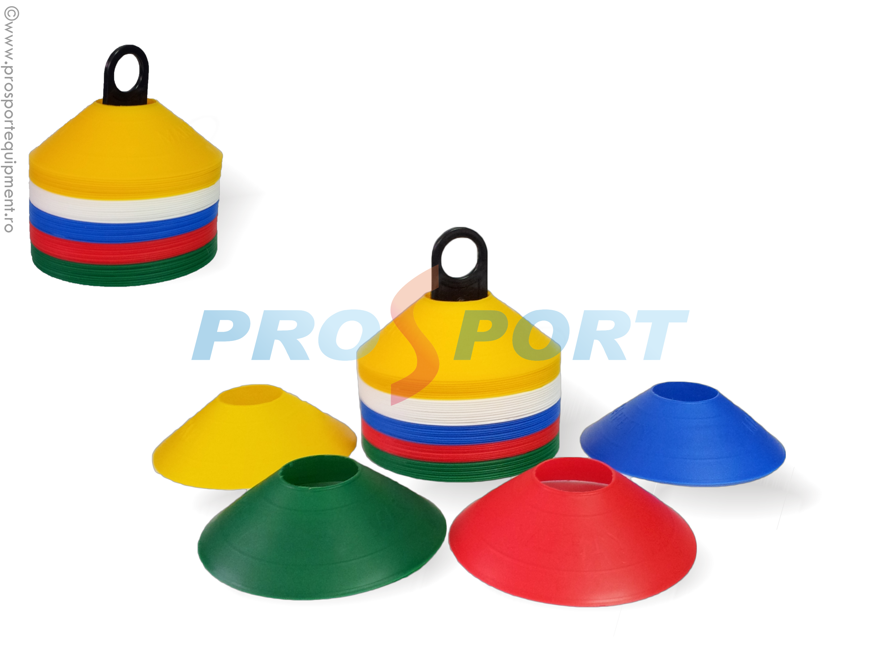 Jaloane disc set 40 buc, pentru educatie fizica si antrenament