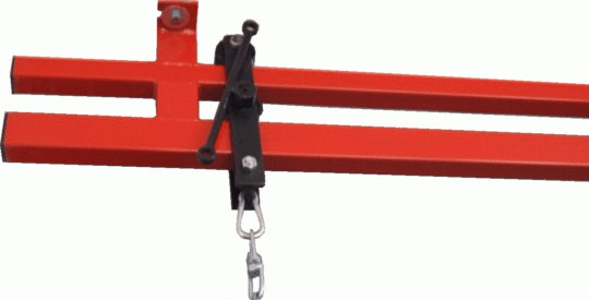 Pod rulant sac box, sistem culisant de prindere pentru saci de box