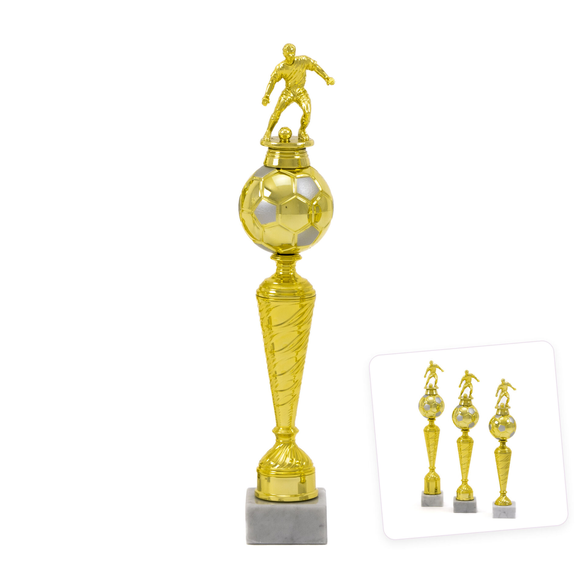 Trofeu cu minge si fotbalist PRO31122