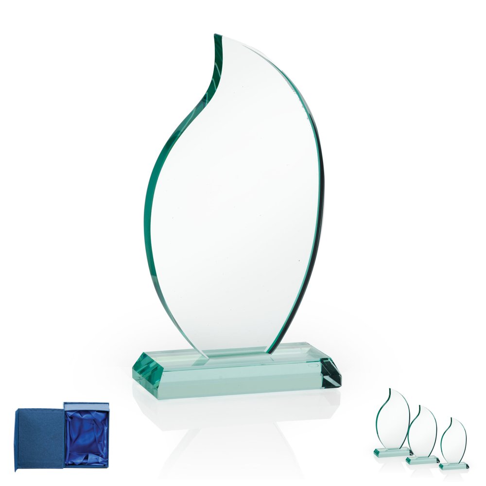 Placheta cristal flacara CR413in cutie de prezentare