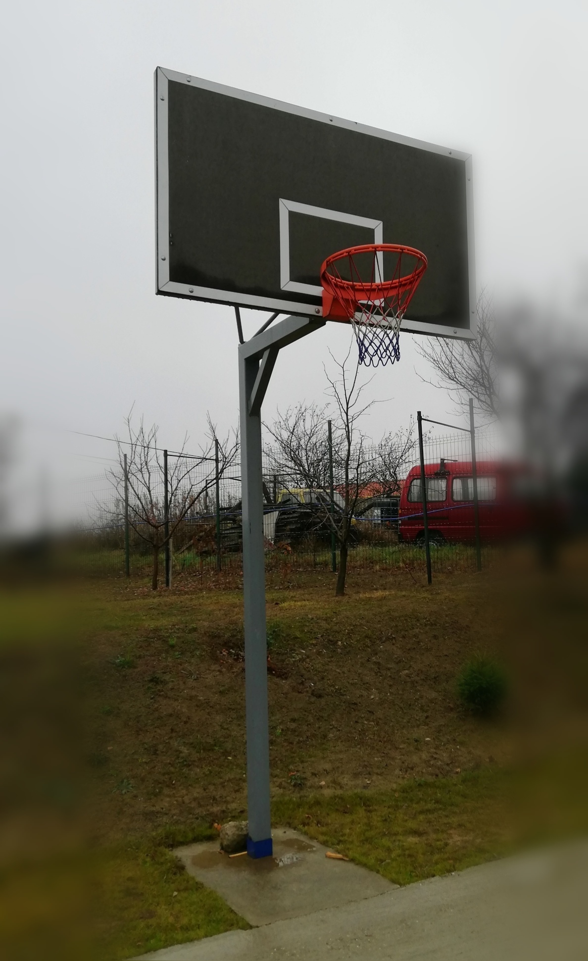 Consola betonabila baschet proiectie 150cm din otel