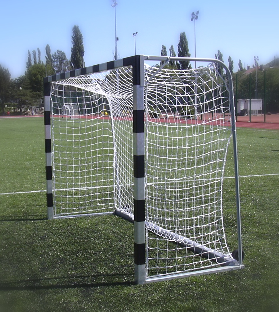 Poarta handbal aluminiu mobila, pentru joc in sala si afara