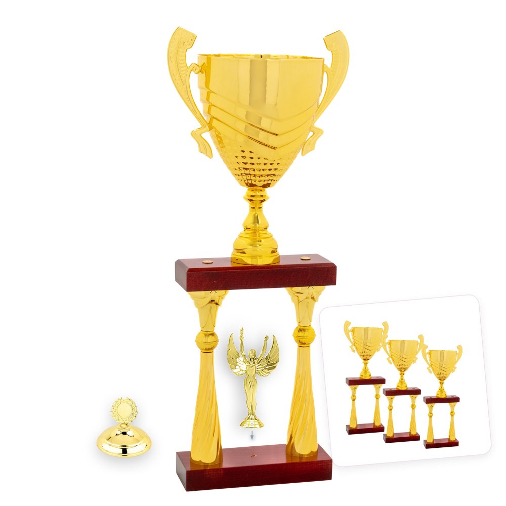 Trofeu cu 2 nivele cupa amfora PRO24124, disponibil in 3 marimi